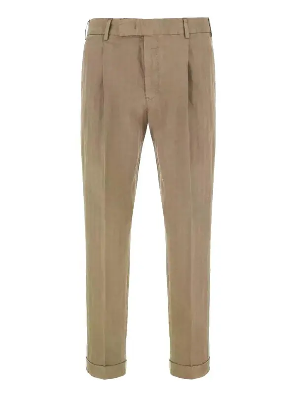 PT TORINO Pleated Trousers - Brown