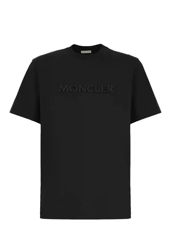 Moncler Embossed Logo T-shirt - Black