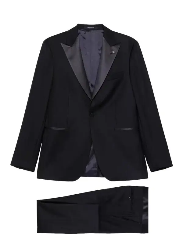 Tagliatore Shawl-lapel Suit - Black