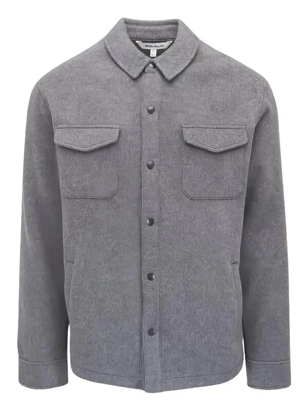 Peter Millar Flap-pocket Collared Jacket - Grey