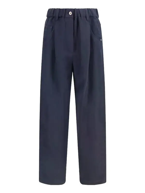 Brunello Cucinelli Elasticated Trousers - Blue