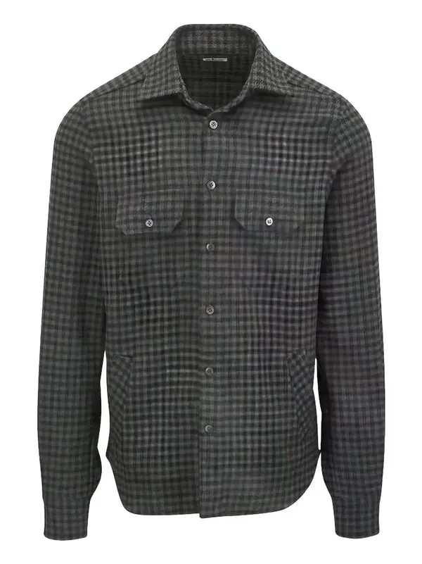 Kiton Plaid Flap-pocket Jacket - Green