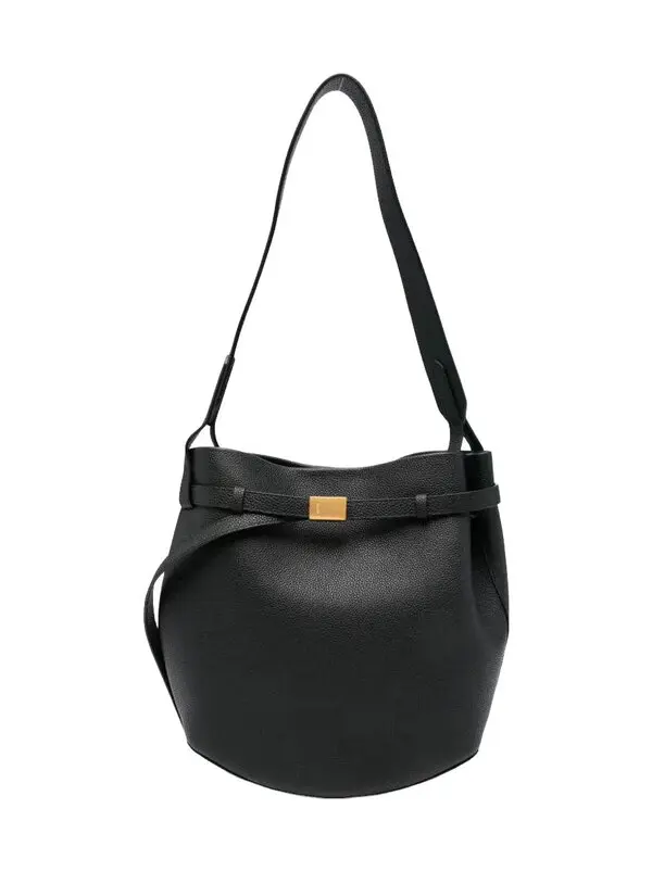 SYSTEM Grained Texture Shoulder Bag - Black