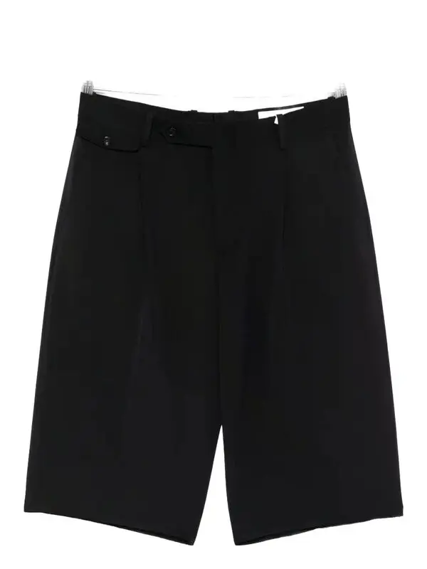 TONYWACK Pleated Tailored Shorts - Black