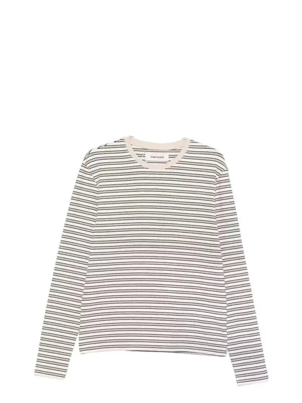 TONYWACK Striped Crewneck Sweatshirt - Neutrals