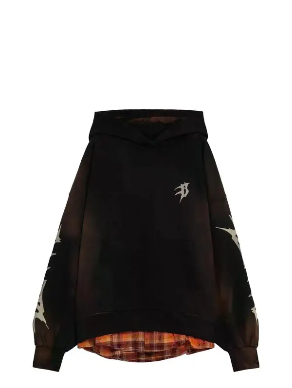 BARROW Graphic Print Hoodie - Black