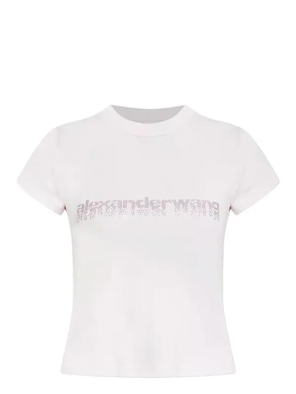 Alexander Wang Logo-detail T-shirt - Pink