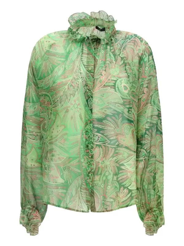 Etro Paisley Print Shirt - Green