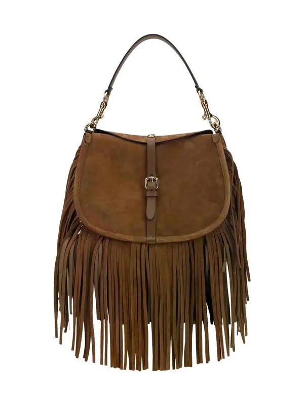 Etro Fringed Shoulder Bag - Brown