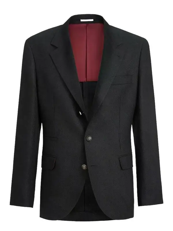 Brunello Cucinelli Single-breasted Blazer - Black