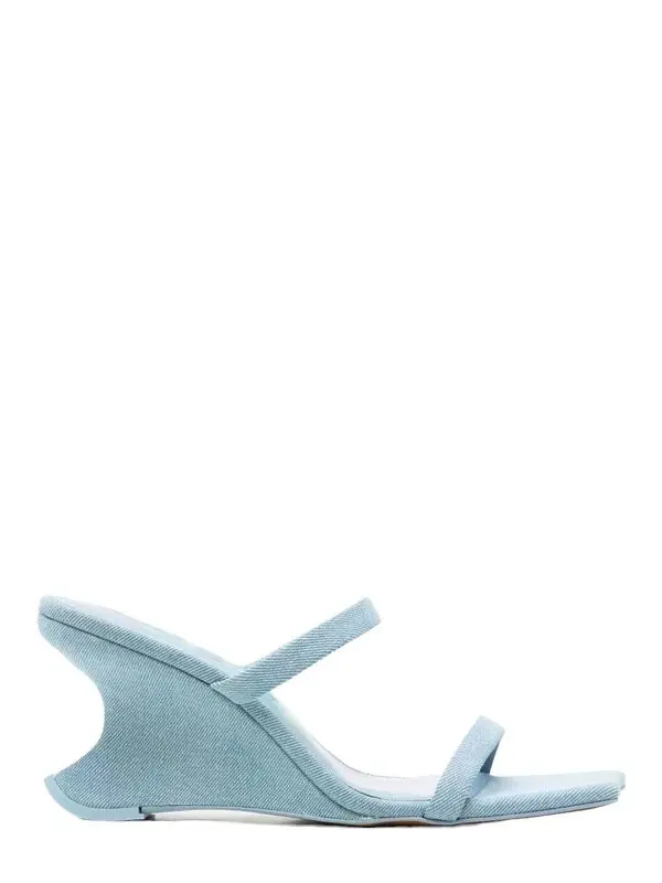 Cult Gaia Raven Strap Sandals - Blue