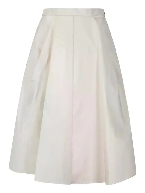 M.S.M MILANO A-line Midi Skirt - Neutrals