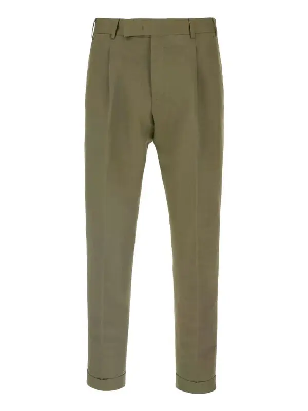 PT TORINO Pleated Trousers - Green