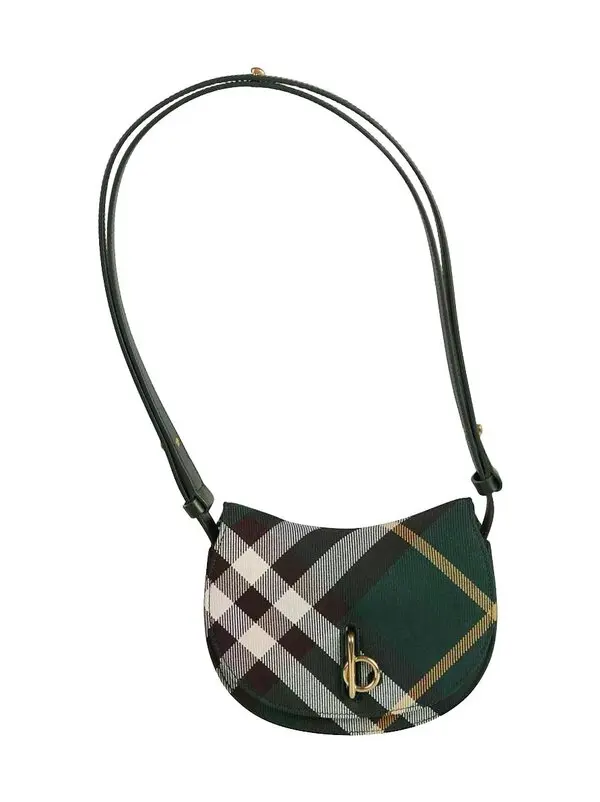 Burberry Plaid Shoulder Bag - Green