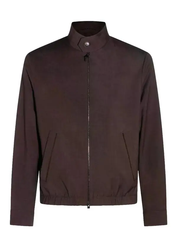 Canali Zip Jacket - Brown