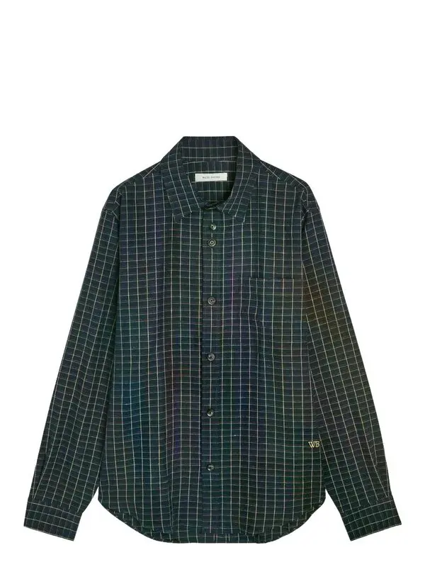 WALES BONNER Checked Shirt - Blue