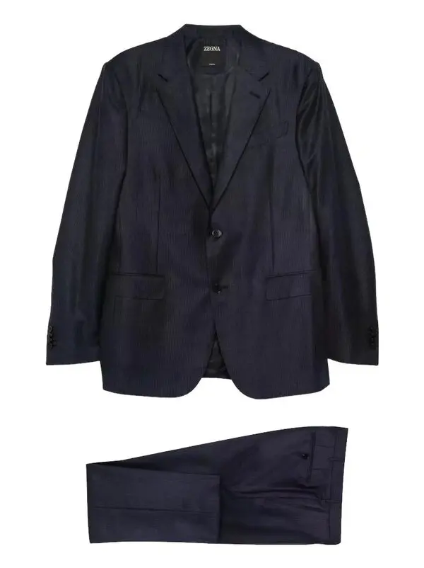 Zegna Pinstripe Two-piece Suit - Blue