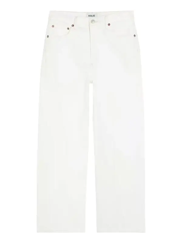 AGOLDE Harper Wide-leg Jeans - White
