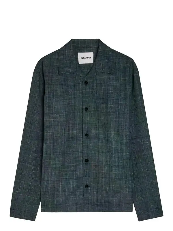 JIL SANDER Checked-pattern Shirt - Grey