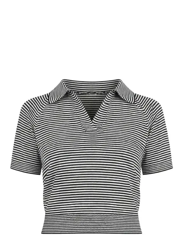 Max Mara Striped T-shirt - Black