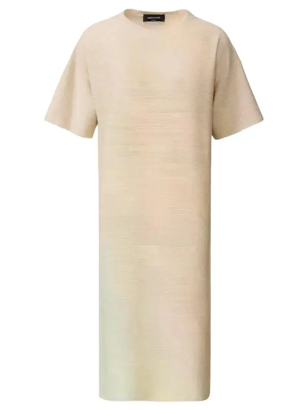 Fabiana Filippi Midi Short-sleeve Dress - Neutrals