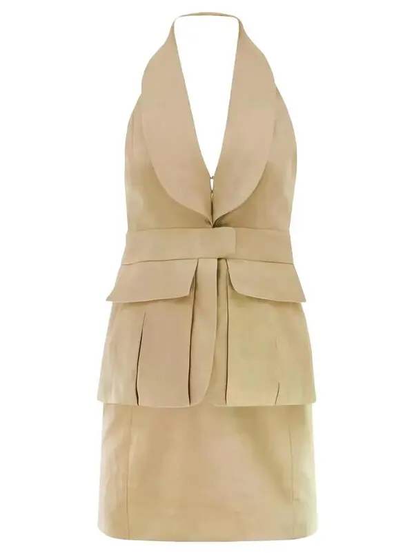 Alexis Hanne Mini Dress - Neutrals