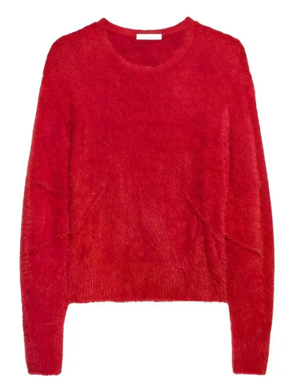 Helmut Lang Paneled Knitwear - Red