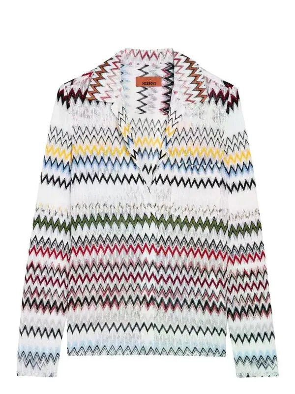 Missoni Zigzag Pattern Blouse - White