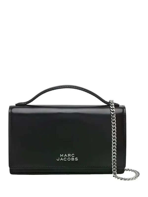 Marc Jacobs Mini Glam Mirror Chain Clutch Bag - Black