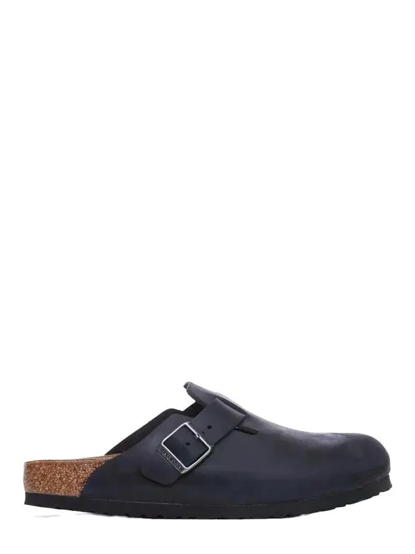 BIRKENSTOCK Boston Buckle Mules - Black