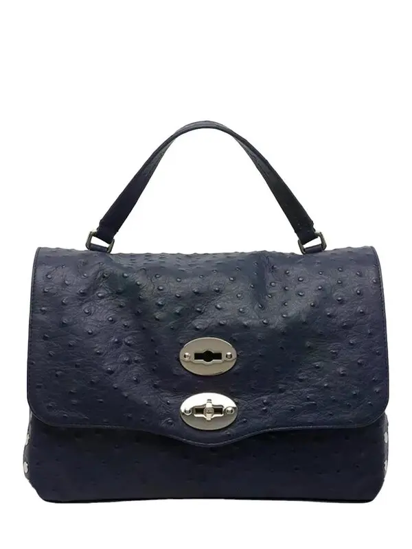 ZANELLATO Postina Leather Tote Bag With Turn-lock - Blue
