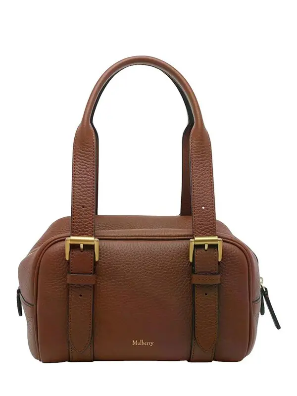 Mulberry Leather Boston Tote - Brown