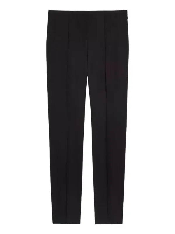 Another Tomorrow Paneled Trousers - Black