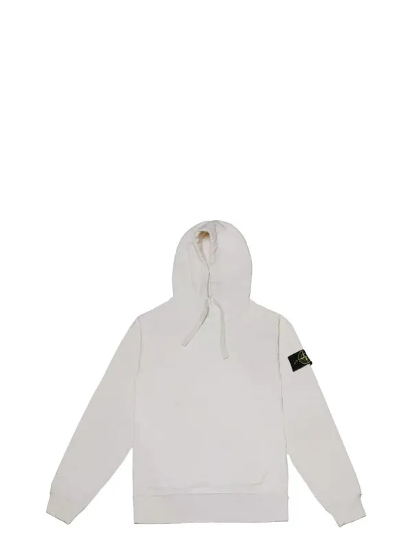 Stone Island Hooded Sweatshirt With Patch - Neutrals
