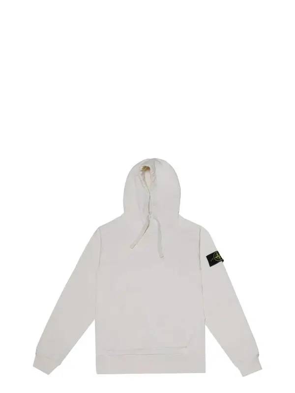 Stone Island Hooded Sweatshirt With Patch - Neutrals