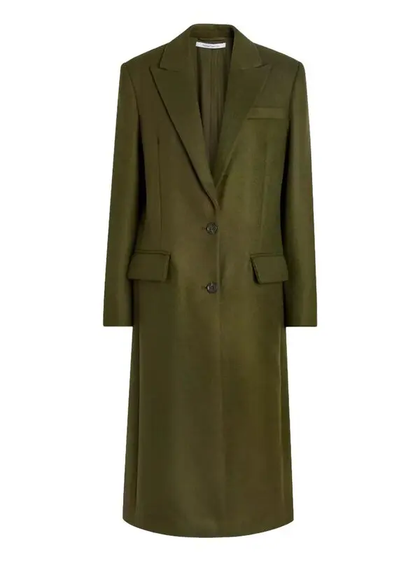 Another Tomorrow Tailored Coat - Green