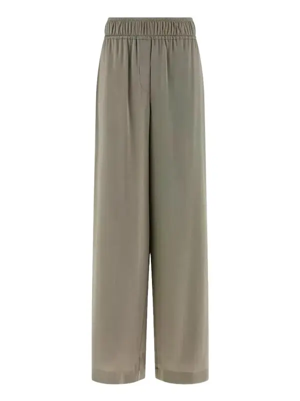 Brunello Cucinelli Elasticated-waistband Straight Trousers - Green