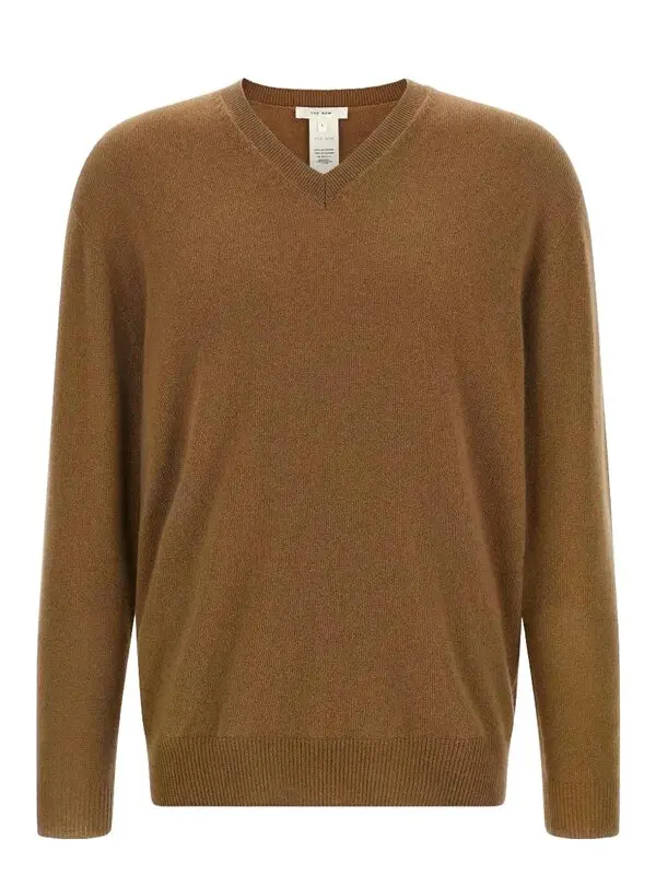 THE ROW Numi V-neck Sweater - Brown