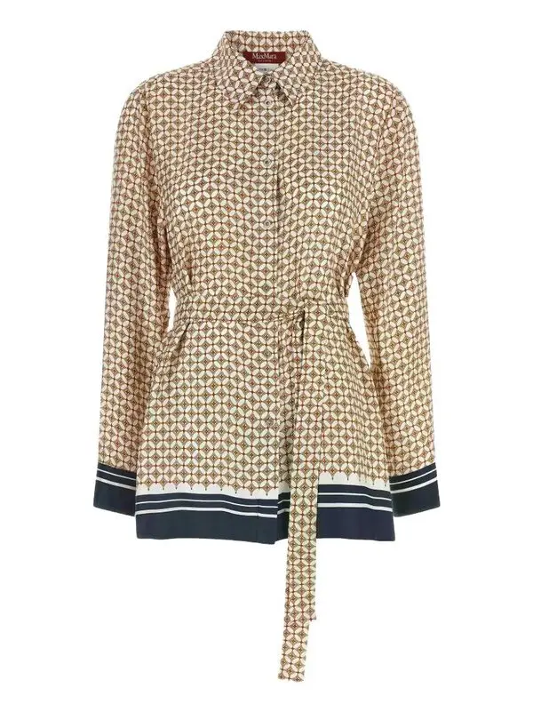 Max Mara Tenuta Printed Shirt - Neutrals