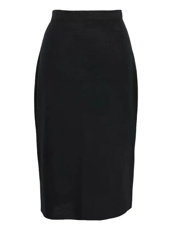 Gianfranco Ferre Pencil Wool Skirt - Black