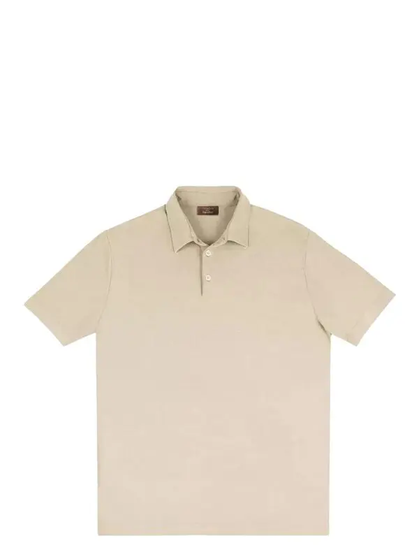 SLOWEAR Buttoned Polo Shirt - Neutrals