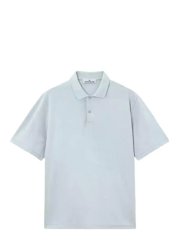 Stone Island S.i. Stellina Piqué Polo Shirt - Blue