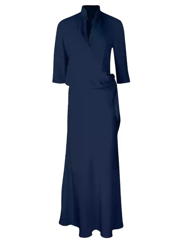 PETER COHEN Wrap Maxi Dress - Blue