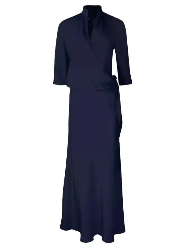 PETER COHEN Wrap Maxi Dress - Blue