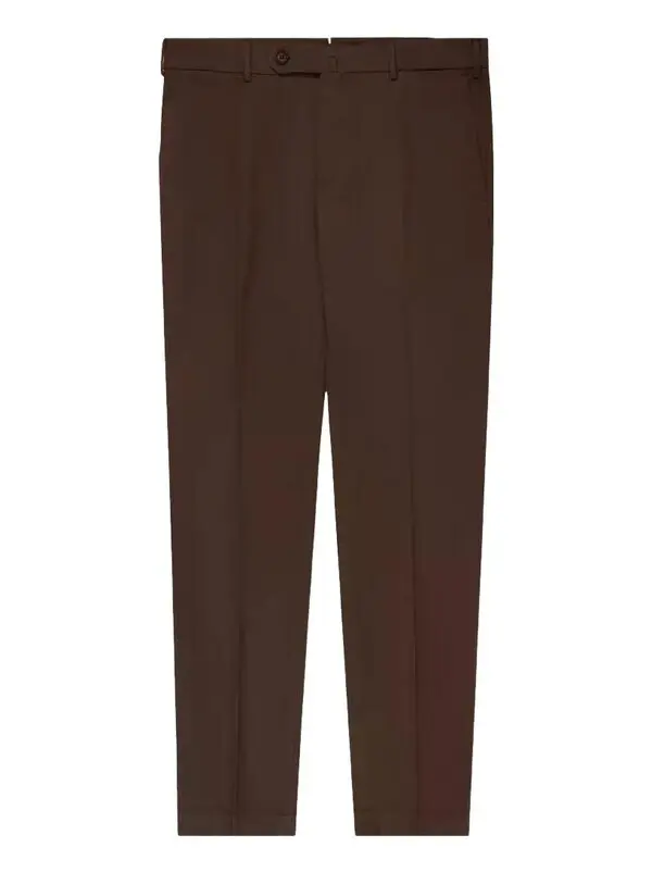 SLOWEAR Buttoned Trousers - Brown
