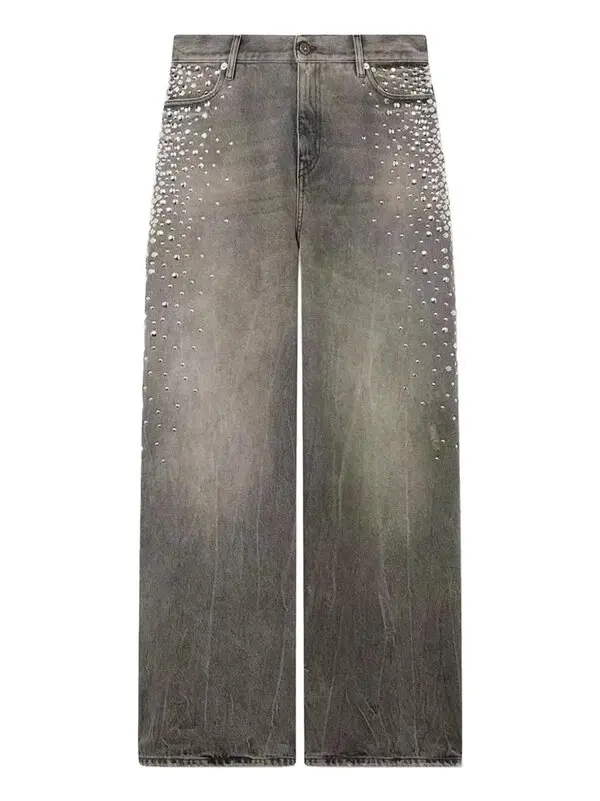 GOLDEN GOOSE Melody Studded Jeans - Grey