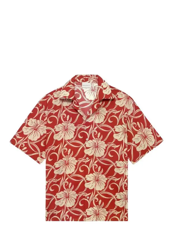 Drole De Monsieur Floral Shirt - Red