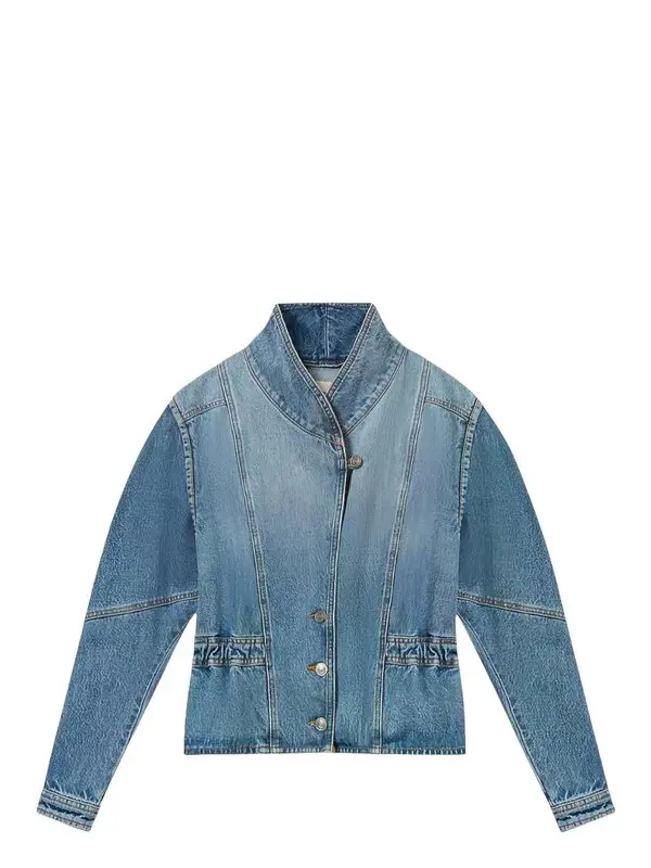 Isabel Marant Dolie Panelled Denim Jacket - Blue