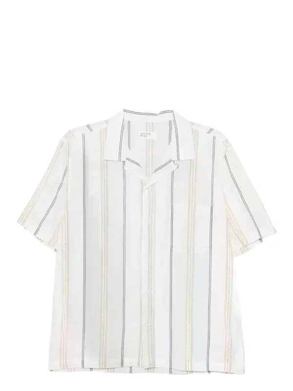 Universal Works Striped Shirt - White