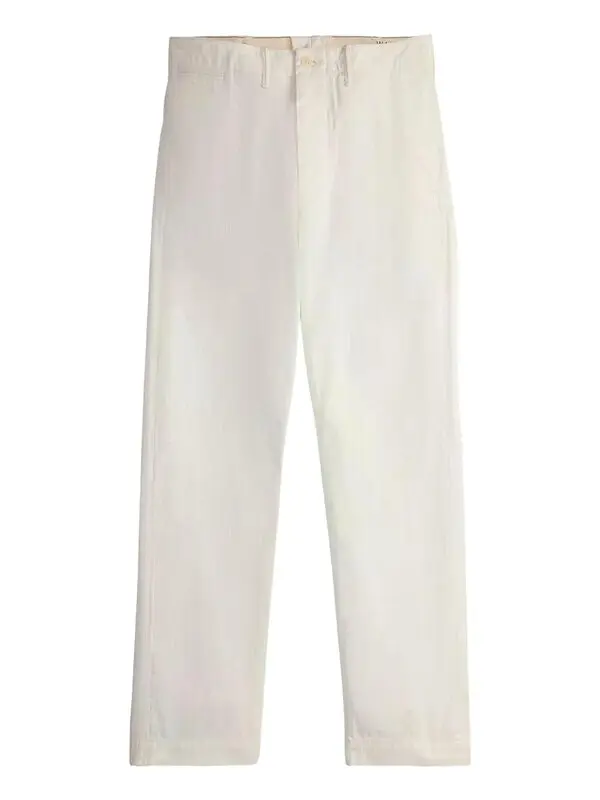Ralph Lauren Button-fastening Cotton Trousers - Neutrals